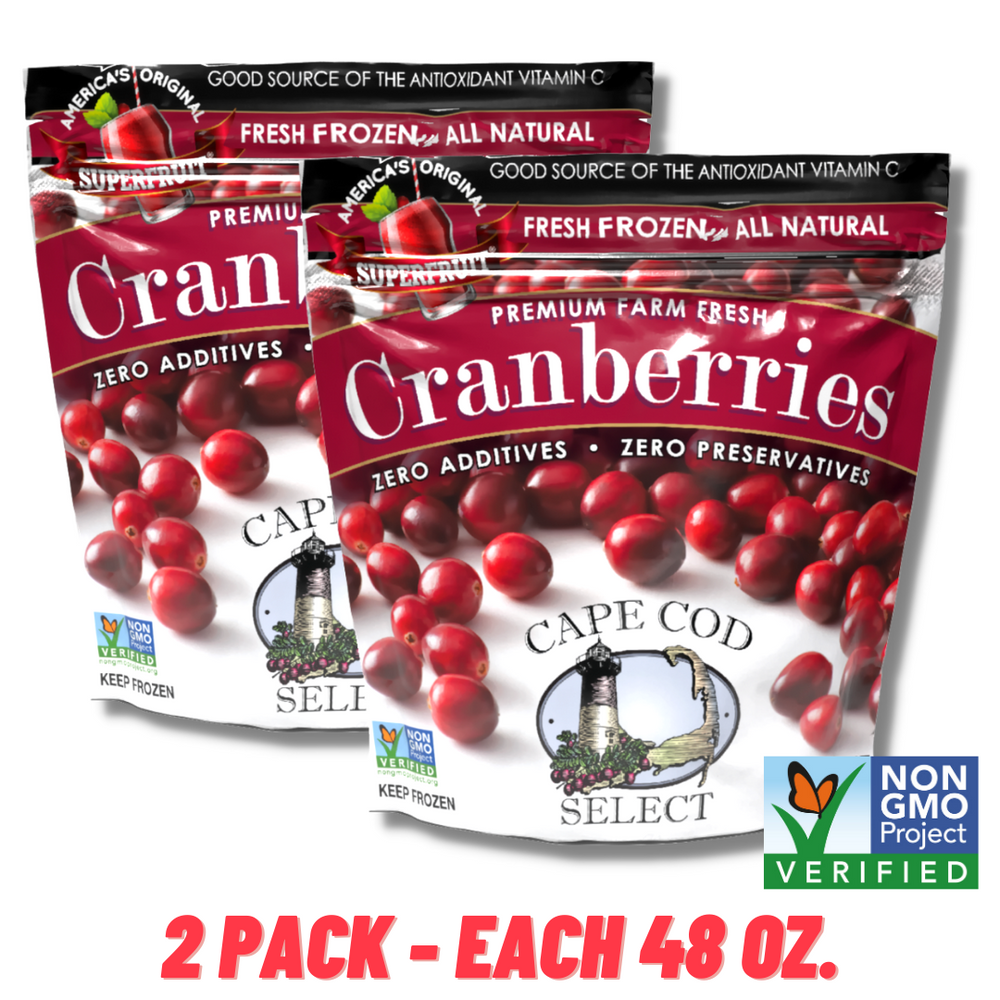 2 Pack (6lbs.) Whole Frozen Cranberries | Cape Cod Select